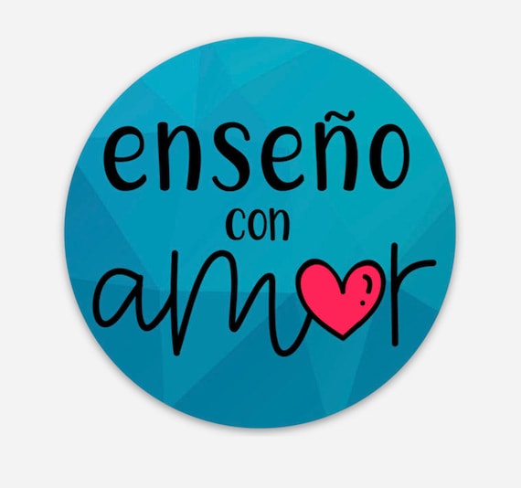Enseño Con Amor Sticker | Etsy