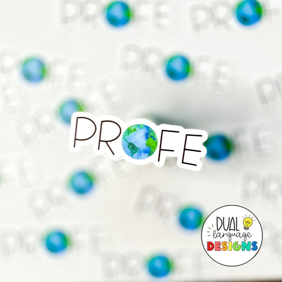 Profe Sticker | Vinyl Sticker | Spanish Sticker | Gift for Spanish ...