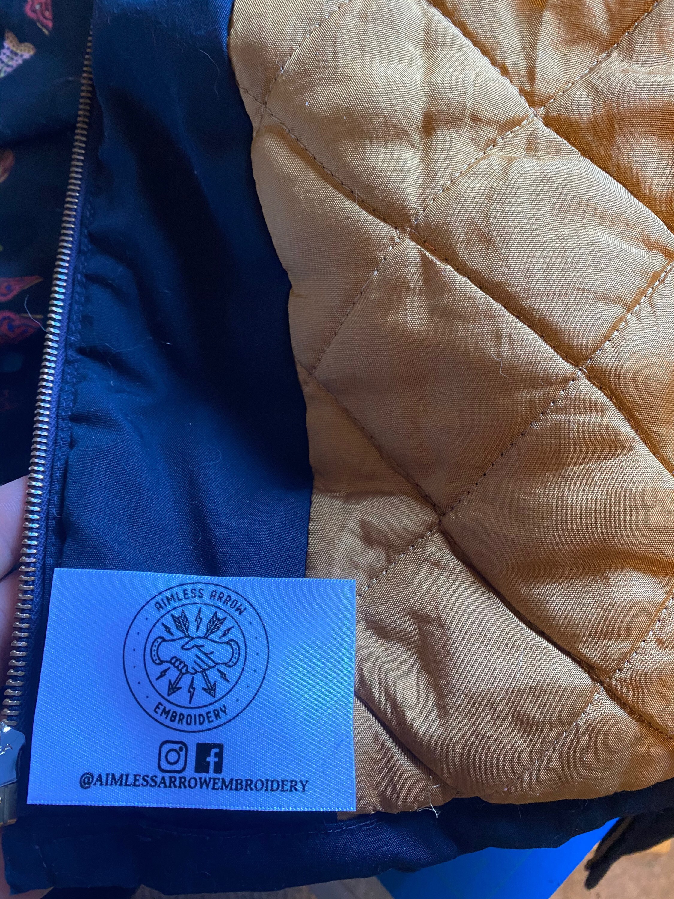 Custom Chainstitch Embroidery Mechanic Jacket WW2 Eagle Flash Art - Etsy