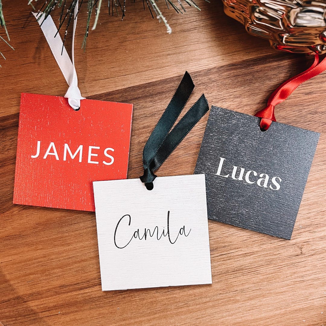 Customized Wooden Gift Tag With Name, Reusable and Personalized ...