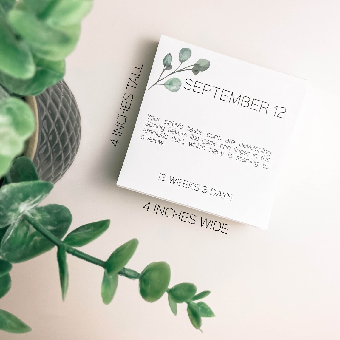 Custom Due Date Baby Countdown Calendar Pregnancy Gift for | Etsy