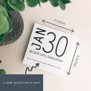 Custom Graduation Countdown Calendar - Back to School Senior Year Class ...