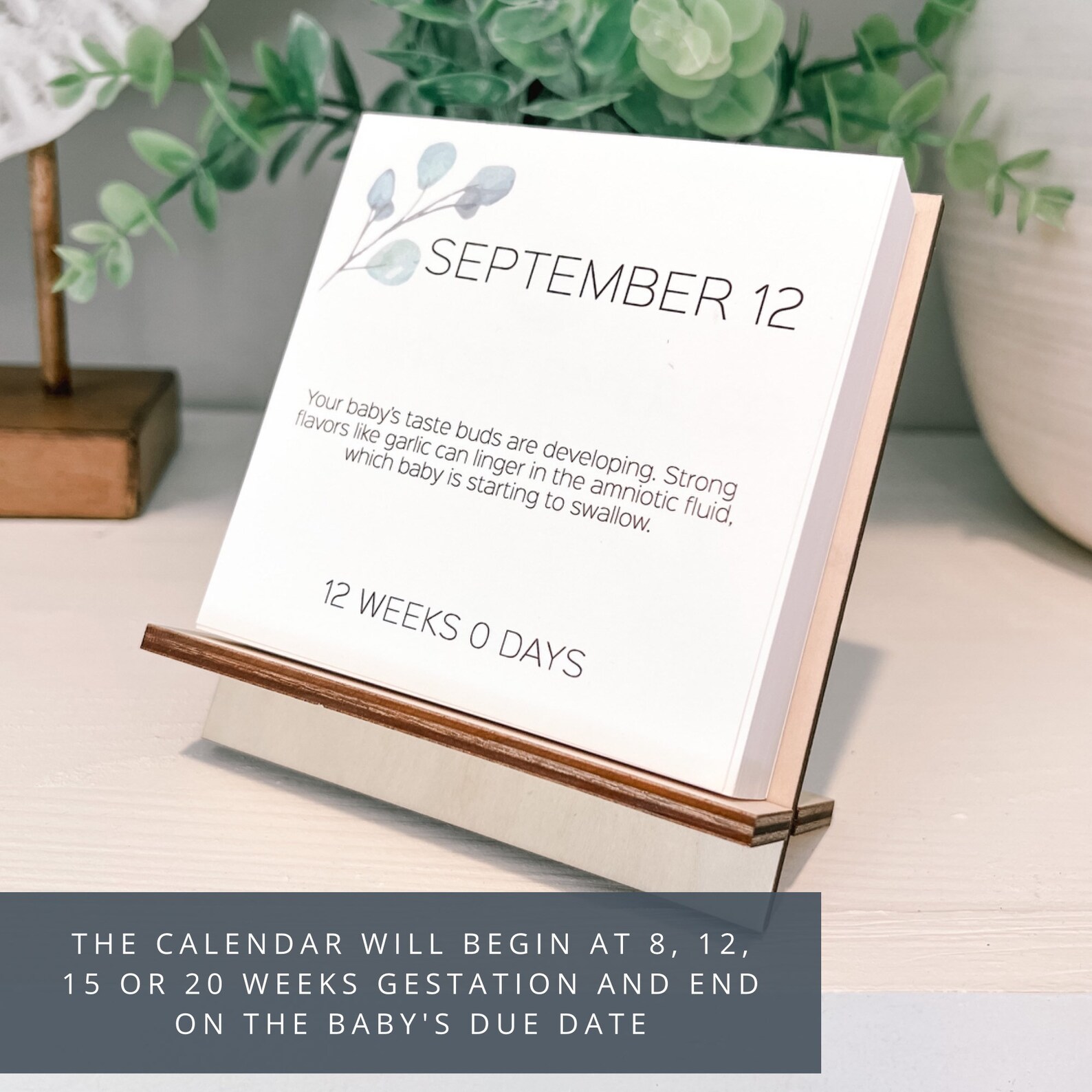 Custom Due Date Baby Countdown Calendar Pregnancy Gift for - Etsy