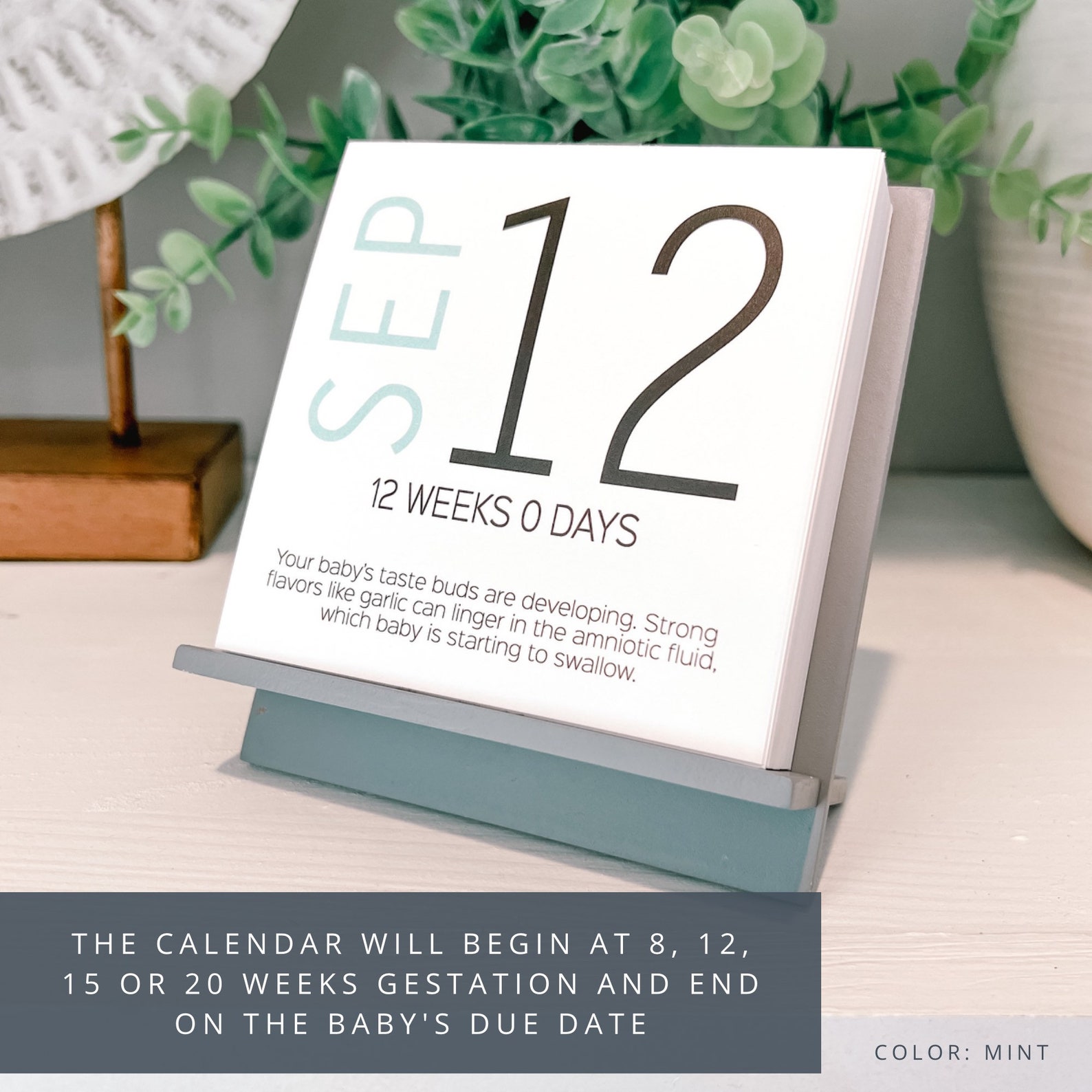 Baby Countdown Calendar Custom Congratulations Pregnancy - Etsy