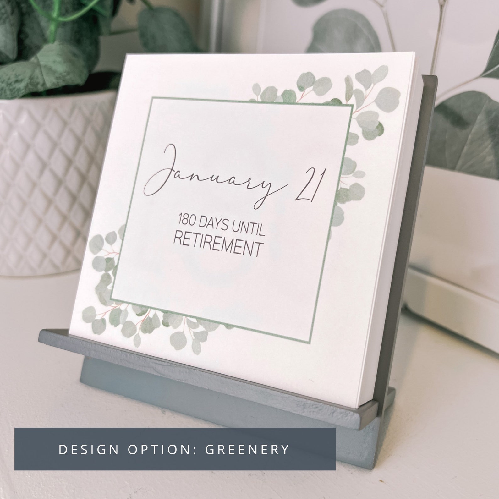 Retirement Countdown Calendar Custom Retiring Gift for Colleague, Boss ...