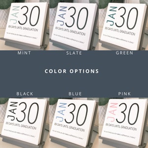 Custom Graduation Countdown Calendar Back to School Senior | Etsy