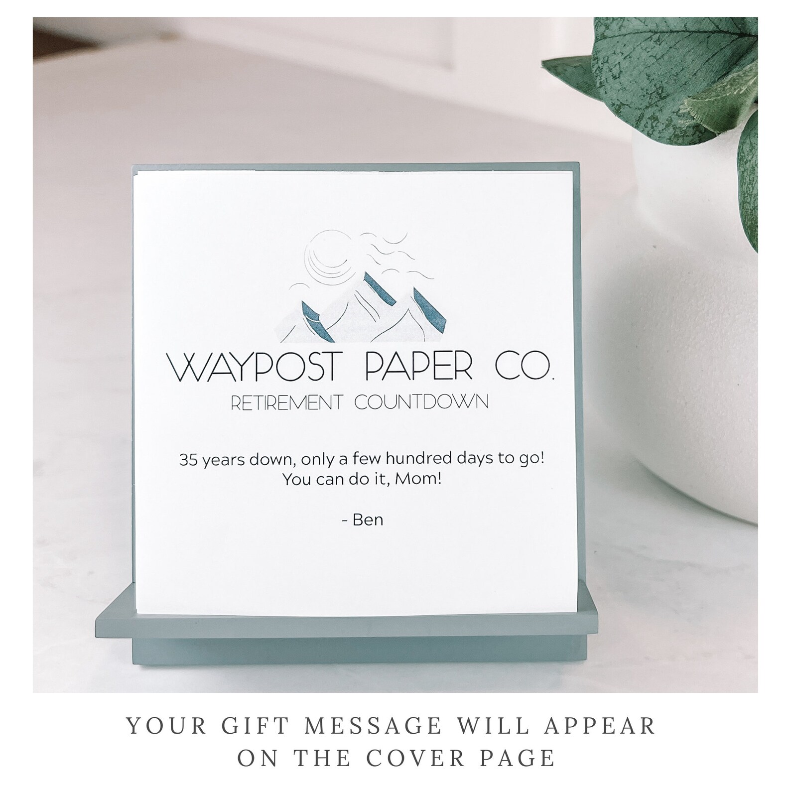 Retirement Countdown Calendar Custom Retiring Gift for Colleague, Boss ...