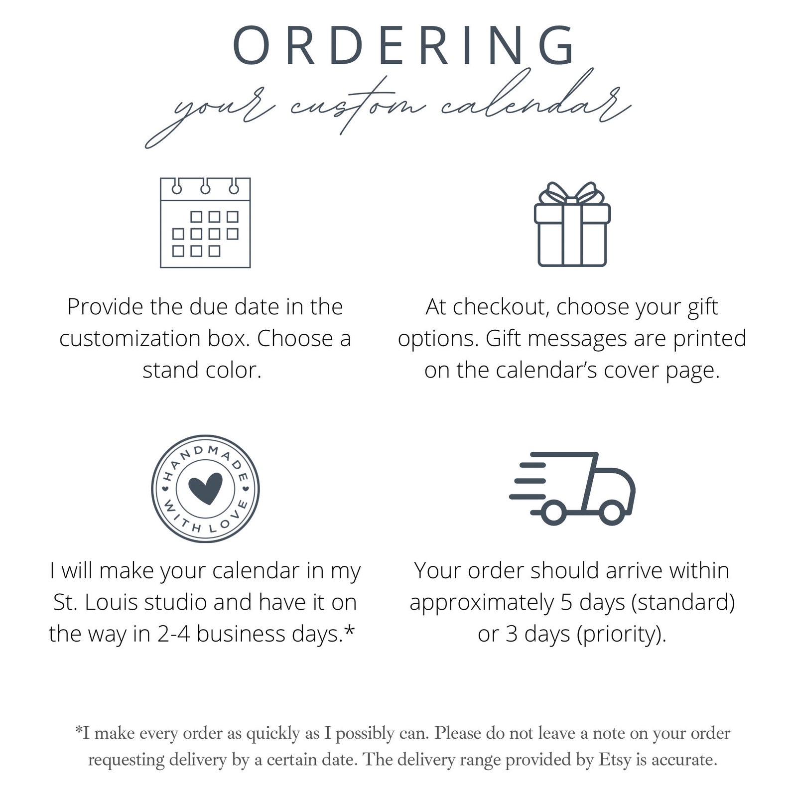 Custom Due Date Baby Countdown Calendar Pregnancy Gift for Expecting ...