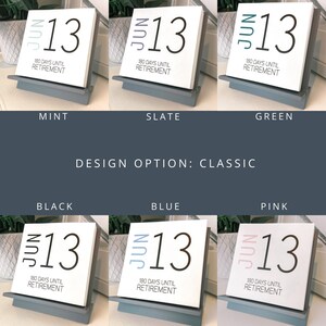 Retirement Countdown Calendar Custom Retiring Gift for | Etsy