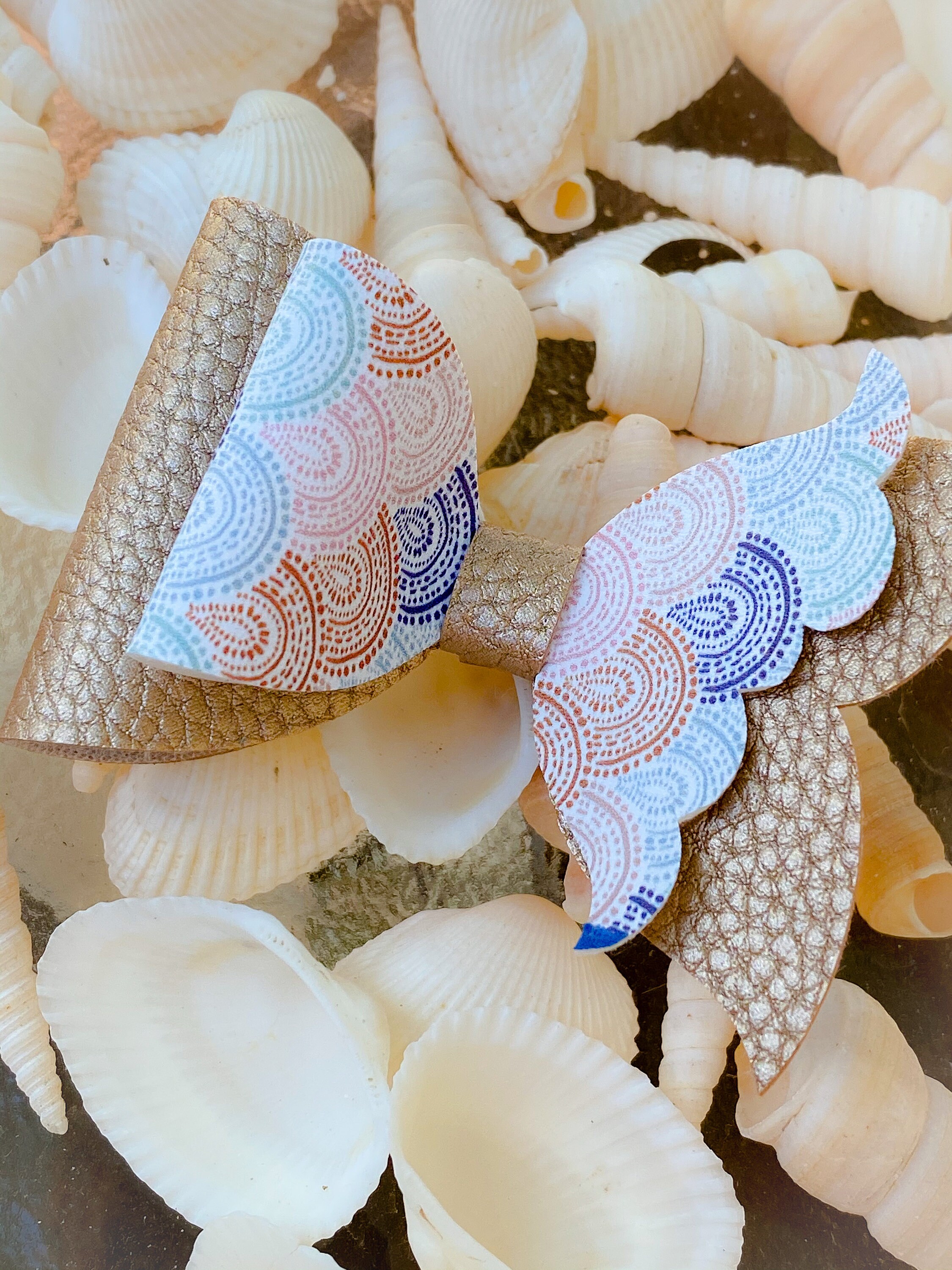 MERMAID TAIL BOW Under the Sea Bow Beach Bows Mermaid Birthday | Etsy