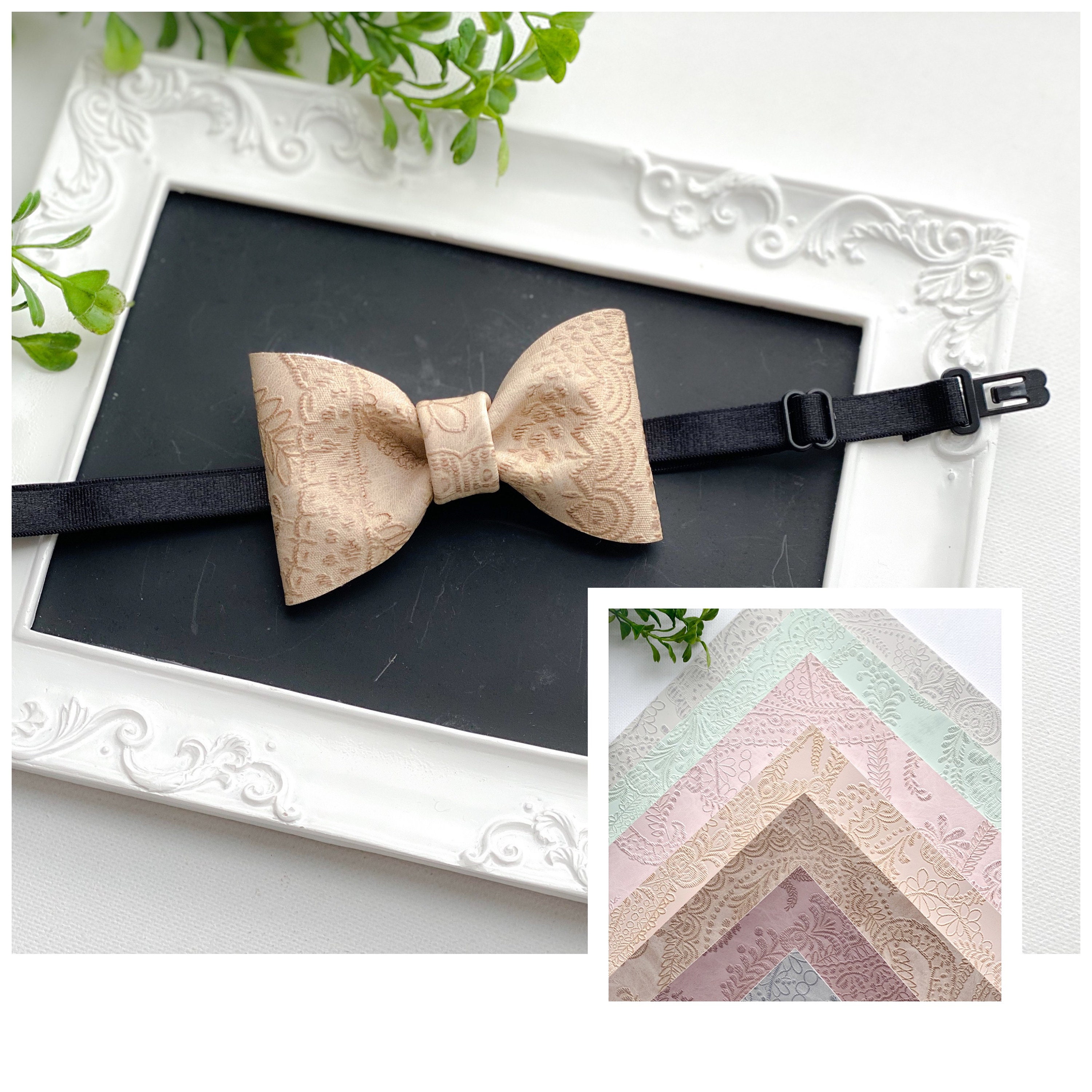 ELEGANT BOW TIE Leather Boy Bow Tie Bow Tie Clip Spring Bow - Etsy