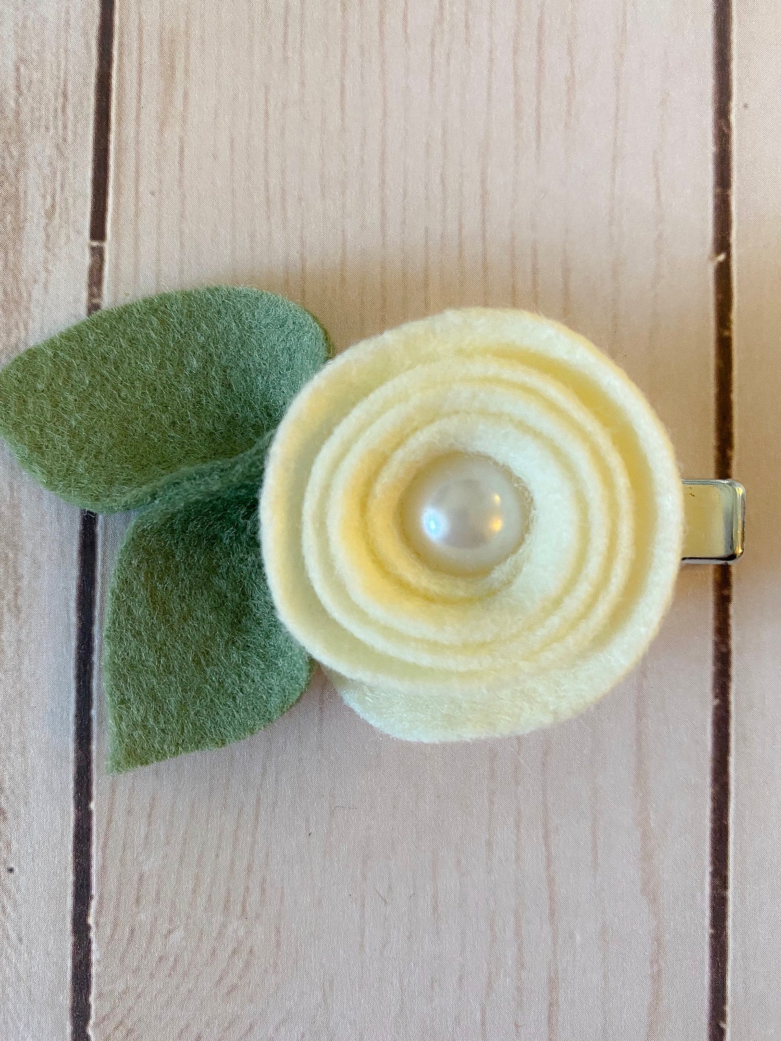 Spring Pigtail Hair Clips Spring Flower Hair Clip Felt Flower - Etsy