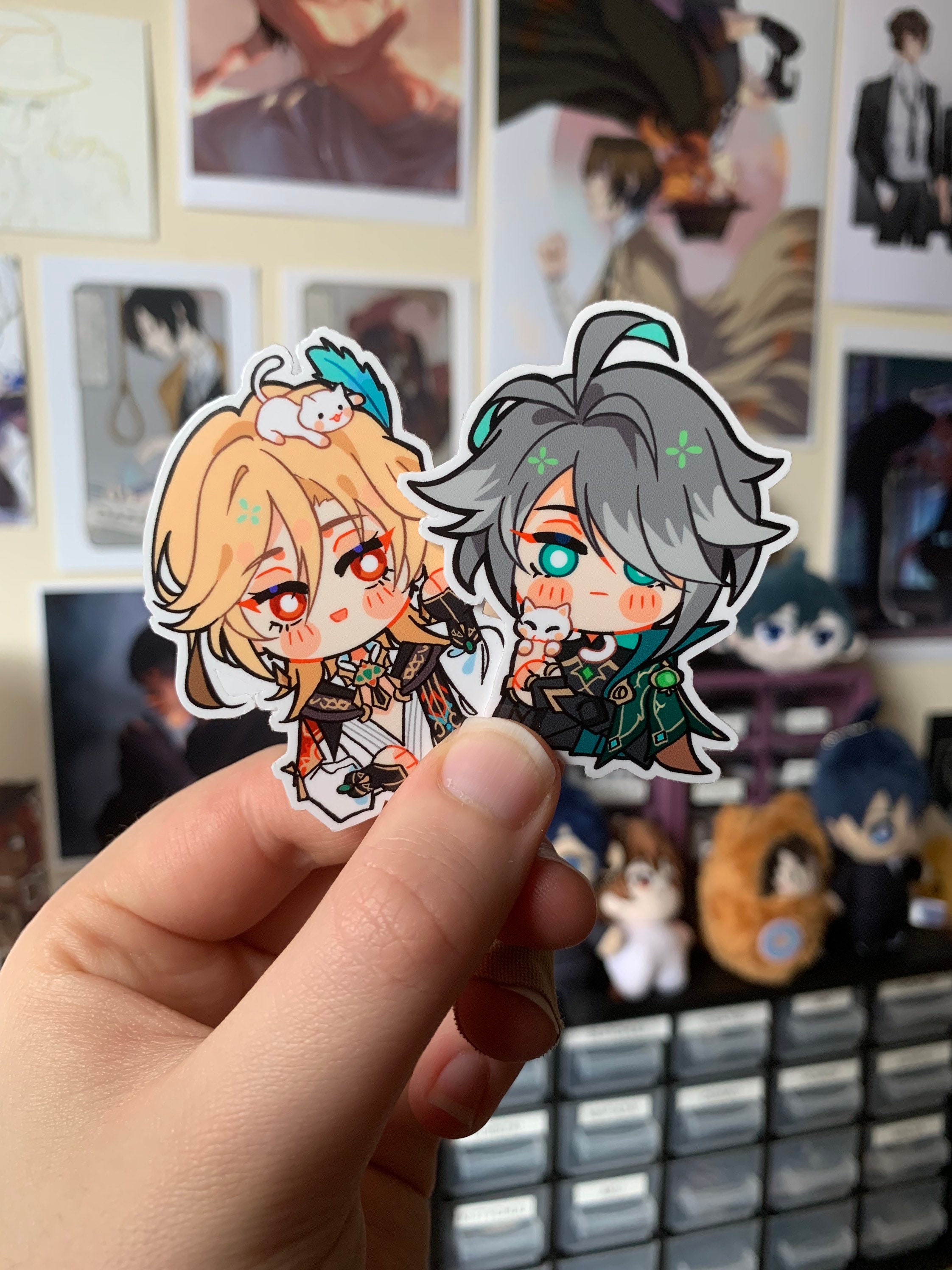 Genshin Impact Cat Stickers / Kaveh / Alhaitham / Dendro - Etsy