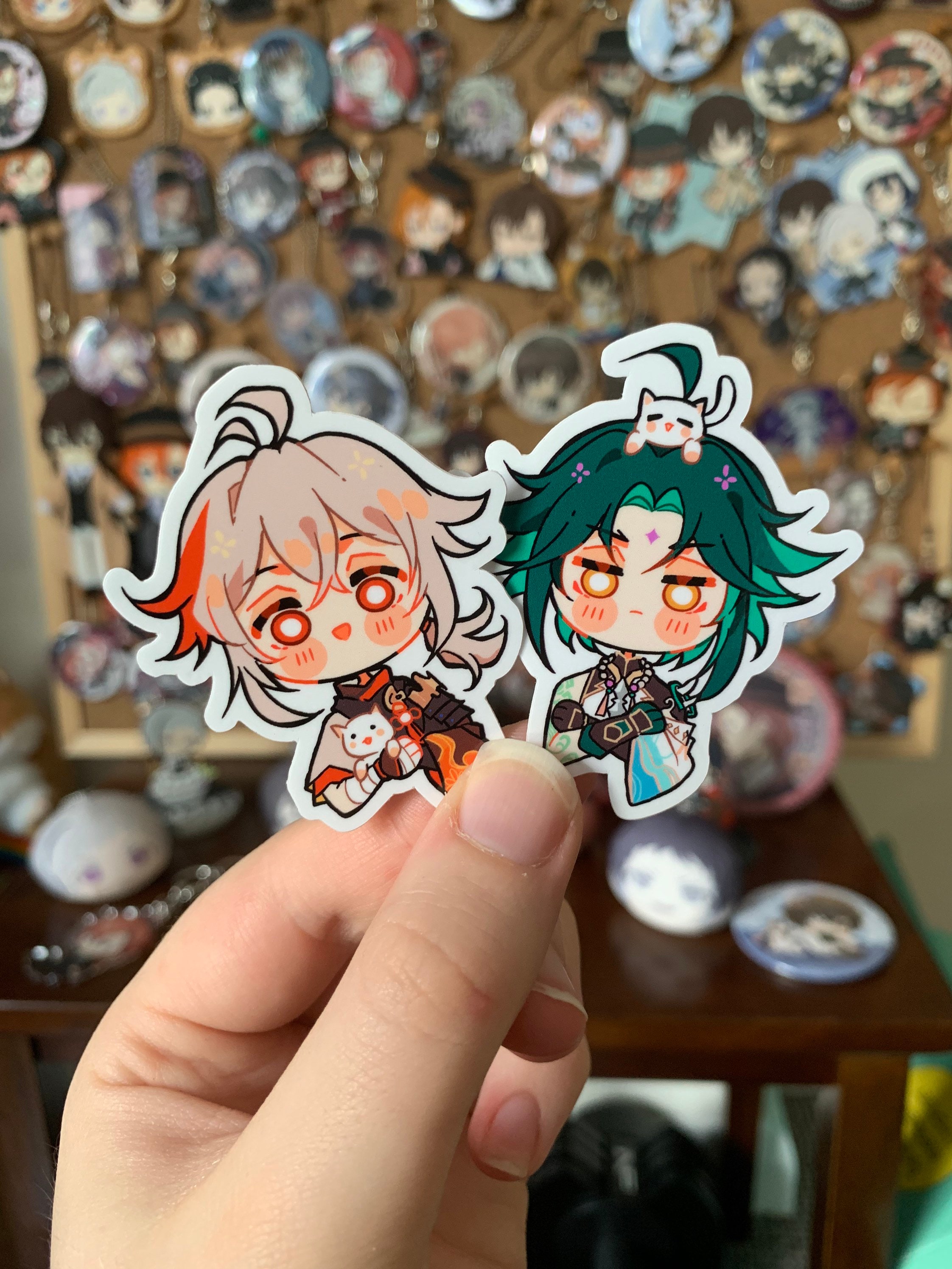 Genshin Impact Cat Stickers / Kazuha / Xiao / Anime Sticker - Etsy