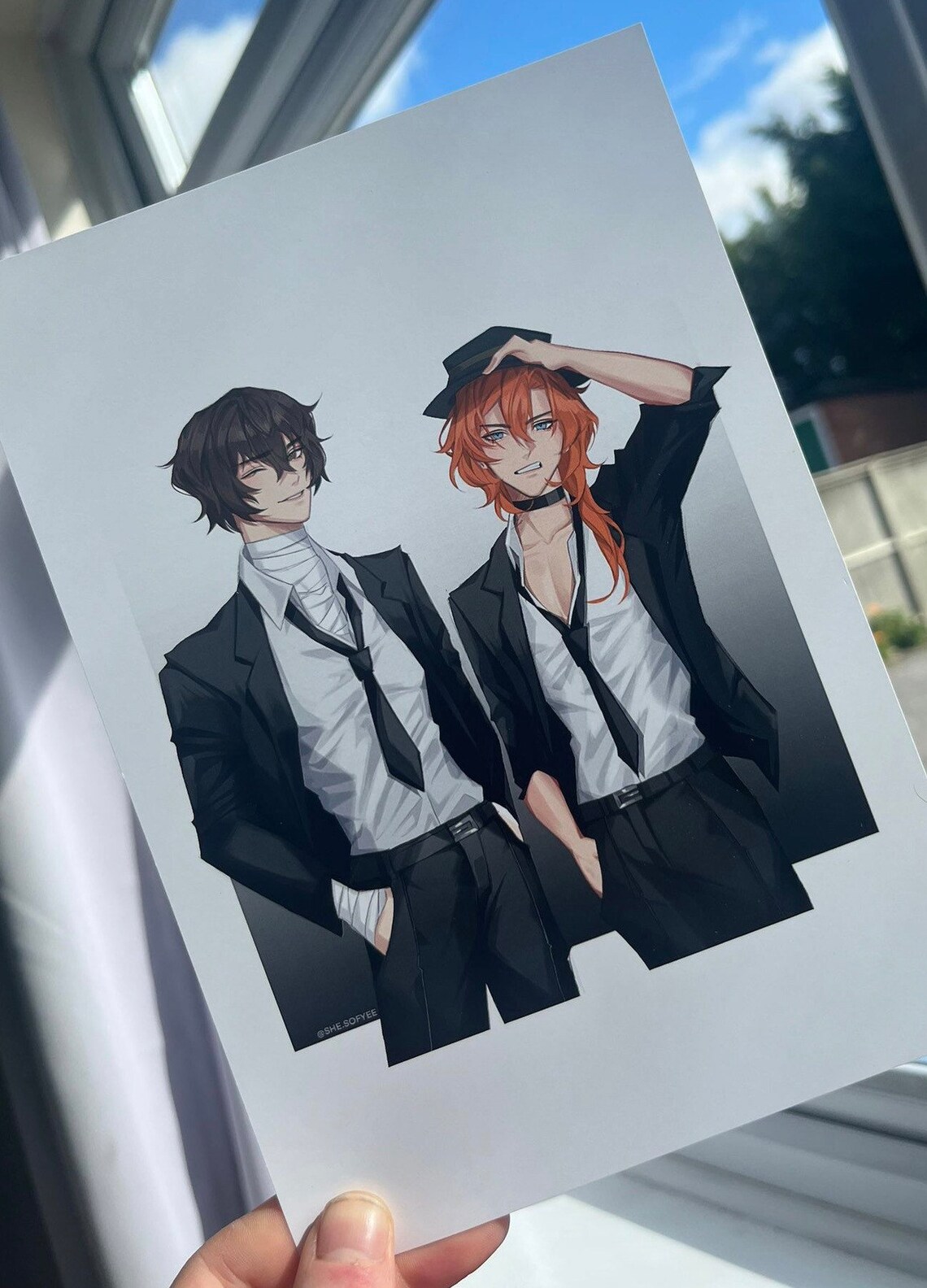Bungou Stray Dogs Art Print / Soukoku Art Print / Dazai Osamu - Etsy