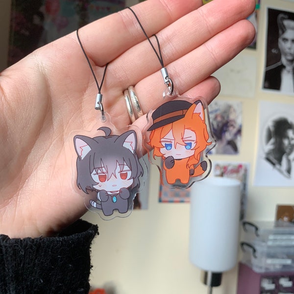 Dazai and Chuuya Keychains - Etsy