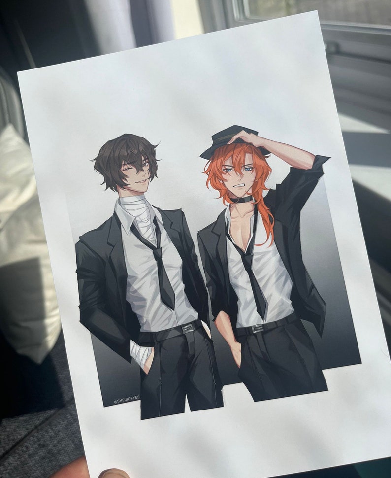 Bungou Stray Dogs Art Print / Soukoku Art Print / Dazai Osamu - Etsy