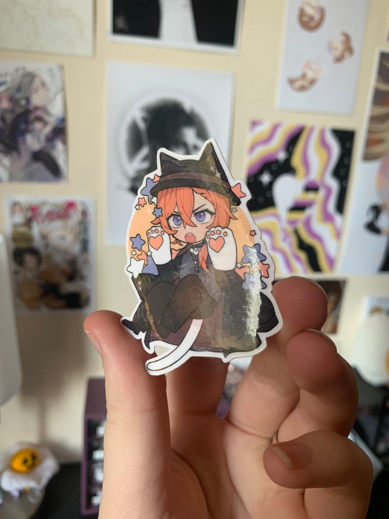 Bungou Stray Dogs BSD Inspired Stickers / Chuuya / Cat - Etsy