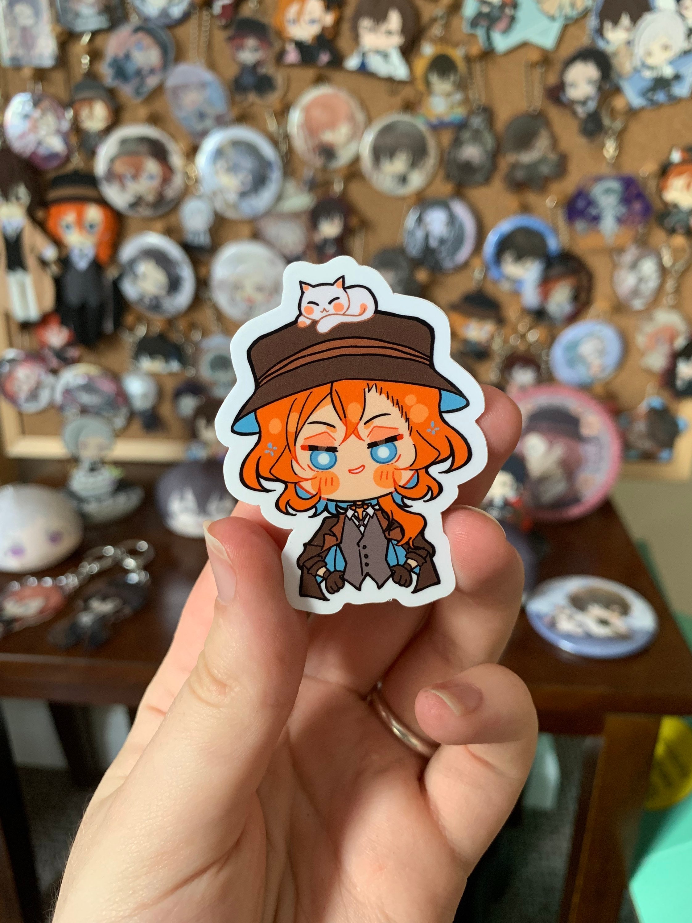 Bungou Stray Dogs BSD Inspired Stickers / Chuuya / Dazai / Cat - Etsy UK