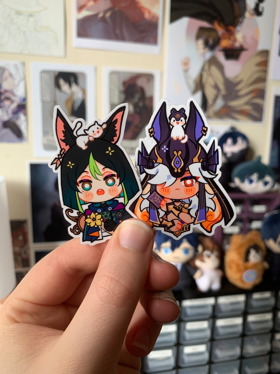 Genshin Impact Cat Stickers / Tighnari / Cyno / Dendro Electro / Anime ...