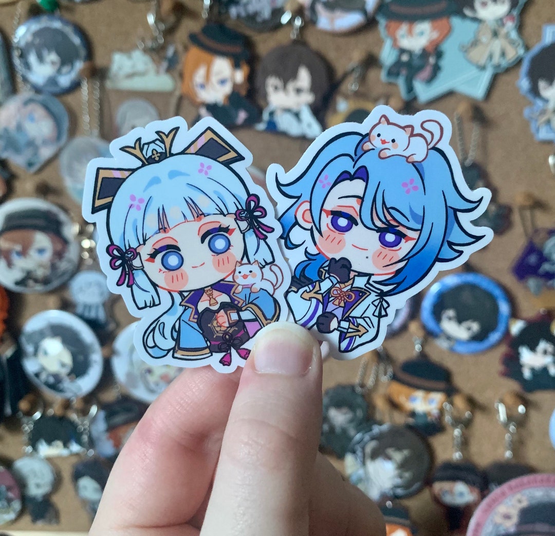 Genshin Impact Cat Stickers / Ayaka / Ayato / Kamisato Siblings / Anime ...
