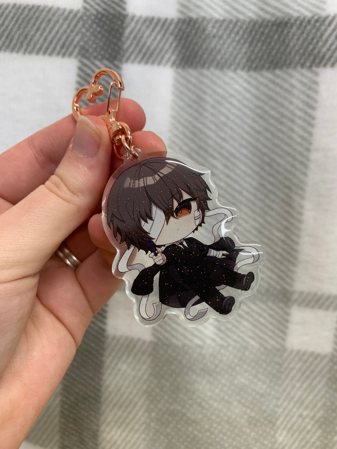 Bungou Stray Dogs Keyrings / Dazai / Double Sided / Anime Merch - Etsy