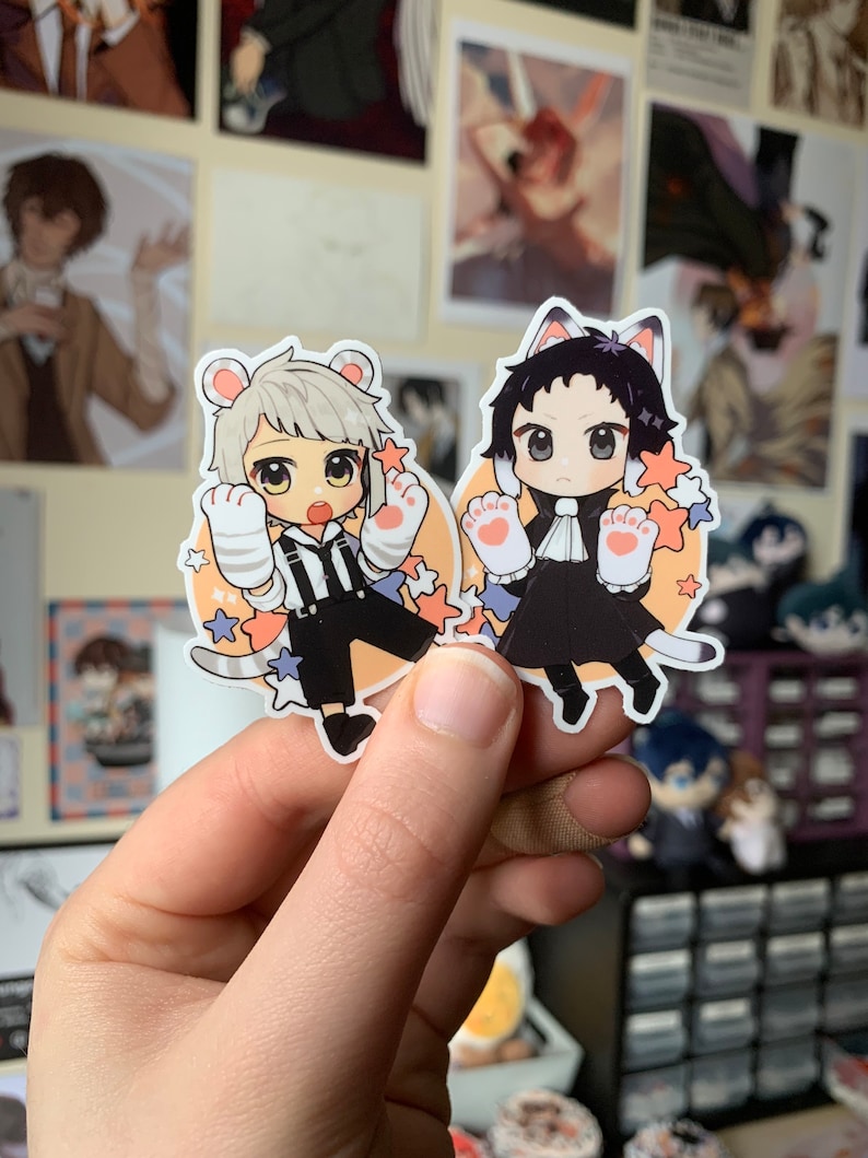 Bungou Stray Dogs BSD Inspired Stickers / Atsushi / Akutagawa - Etsy