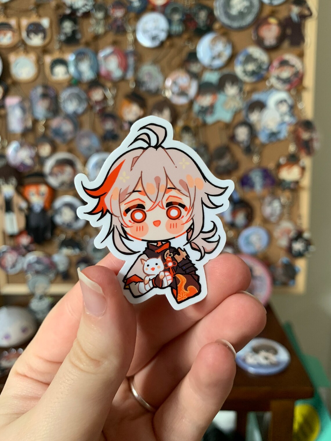 Genshin Impact Cat Stickers / Kazuha / Xiao / Anime Sticker - Etsy