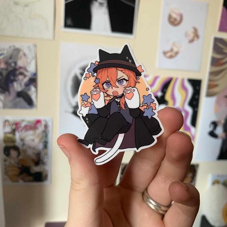 Bungou Stray Dogs BSD Inspired Stickers / Chuuya / Cat - Etsy