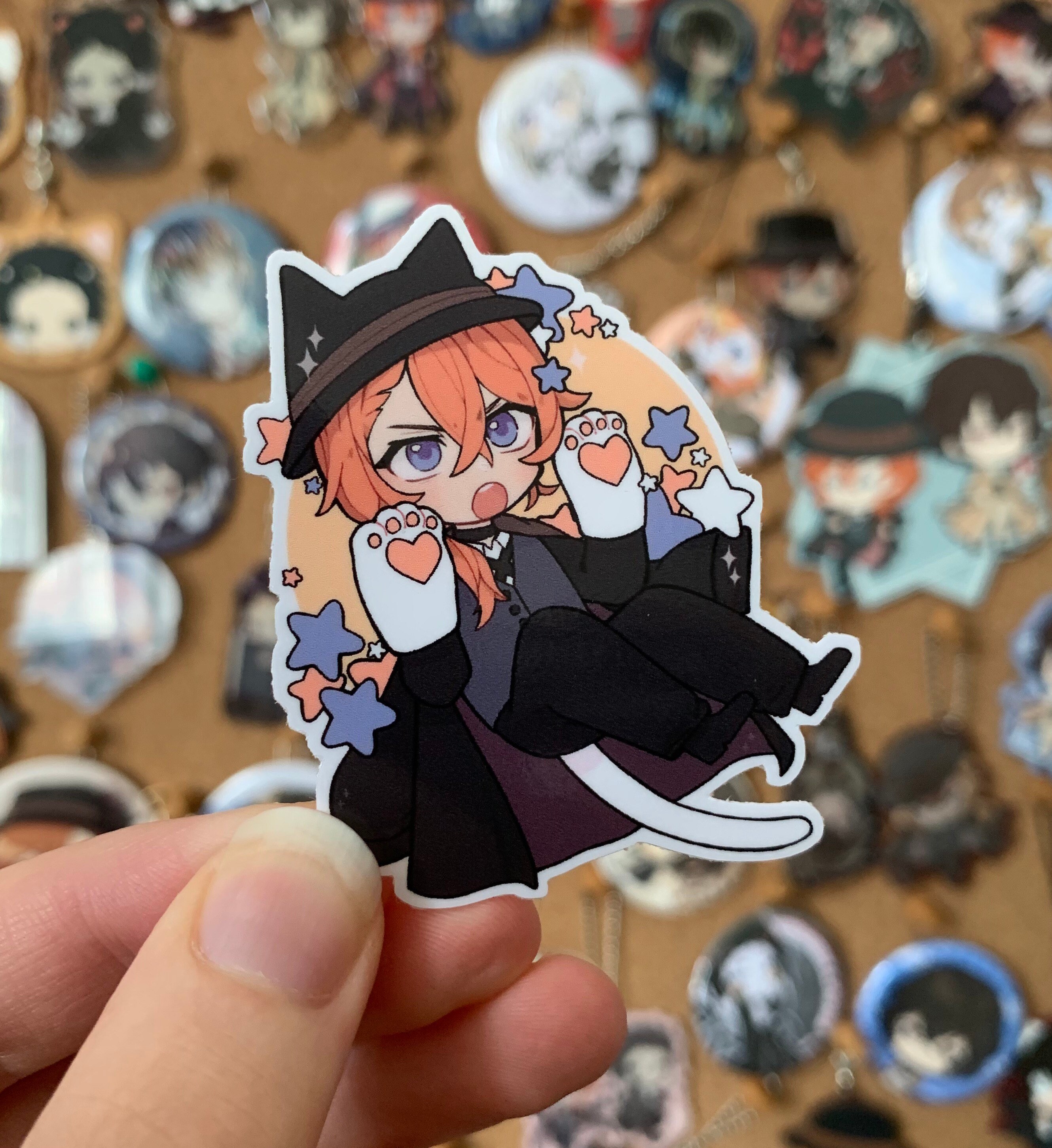 Bungou Stray Dogs BSD Inspired Stickers / Chuuya / Cat - Etsy UK