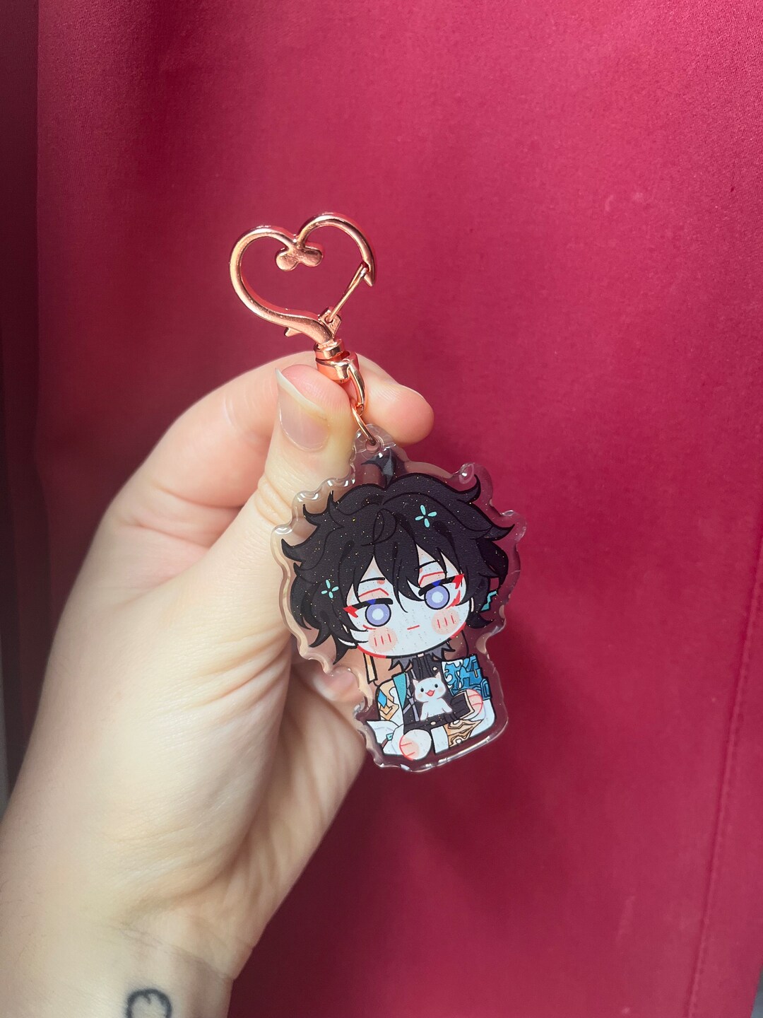 Honkai Star Rail Dan Heng Cat Charm / Glitter Charm - Etsy