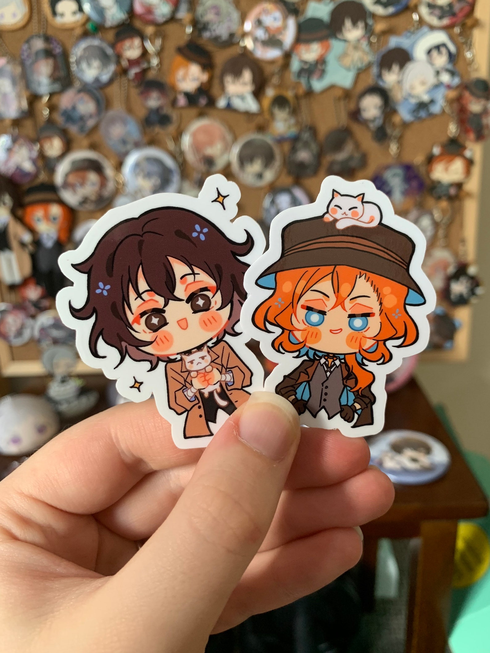 Bungou Stray Dogs BSD Inspired Stickers / Chuuya / Dazai / Cat - Etsy UK