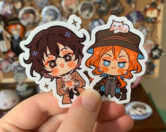 Bungou Stray Dogs BSD Inspired Stickers / Chuuya / Dazai / Cat - Etsy