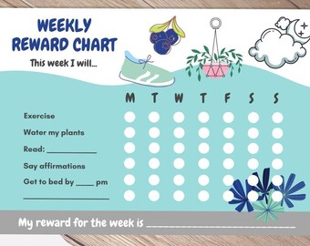 Adult Reward Chart - Etsy Canada