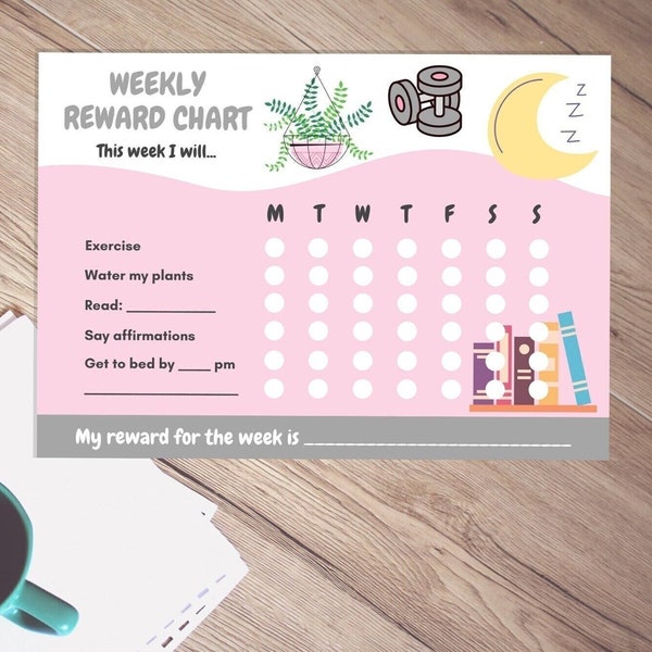 Adult Reward Chart - Etsy
