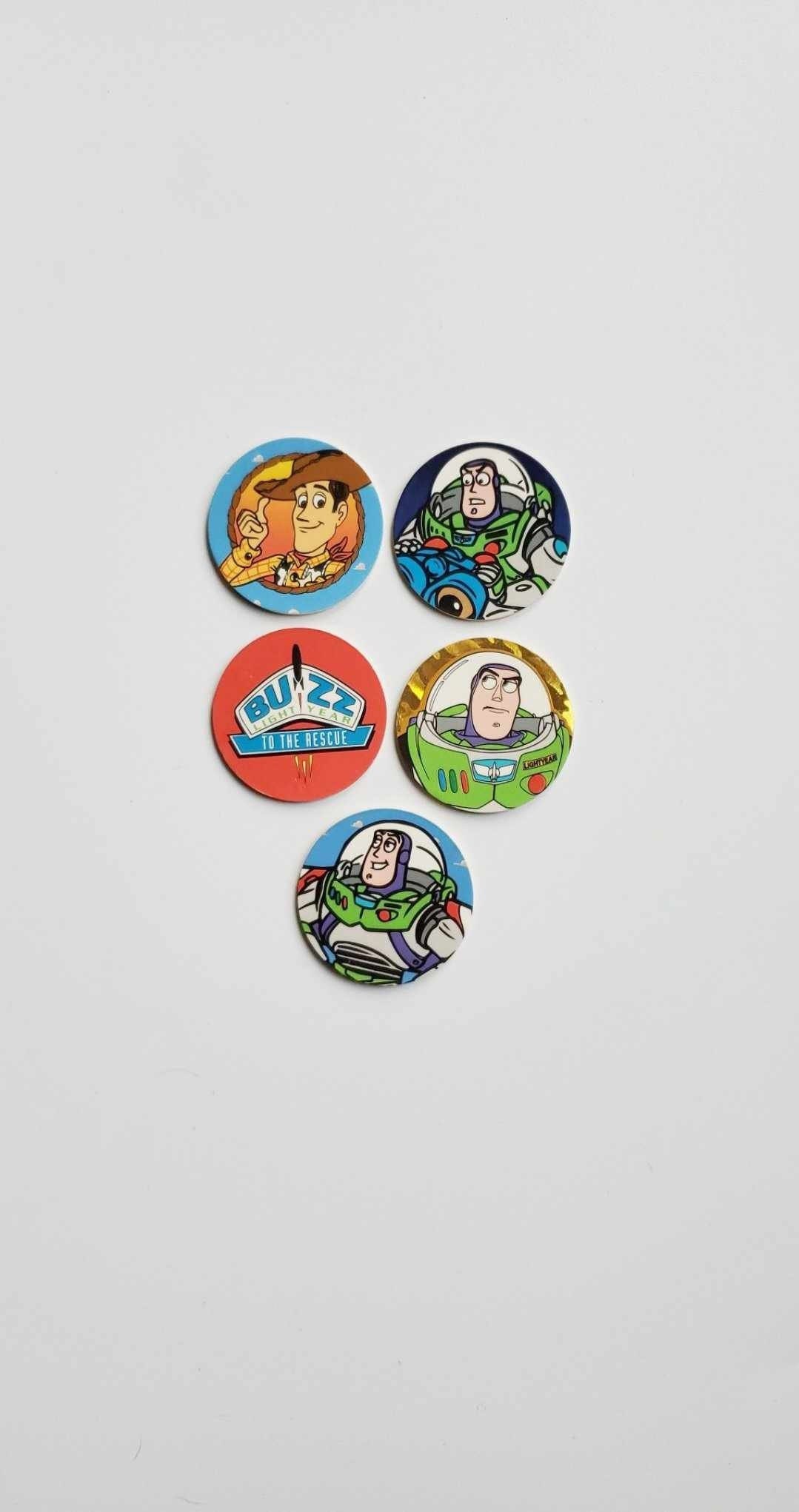 Vintage Disney Toy Story Pogs,rare Set of 5 Collectable Nostalgic Milk ...