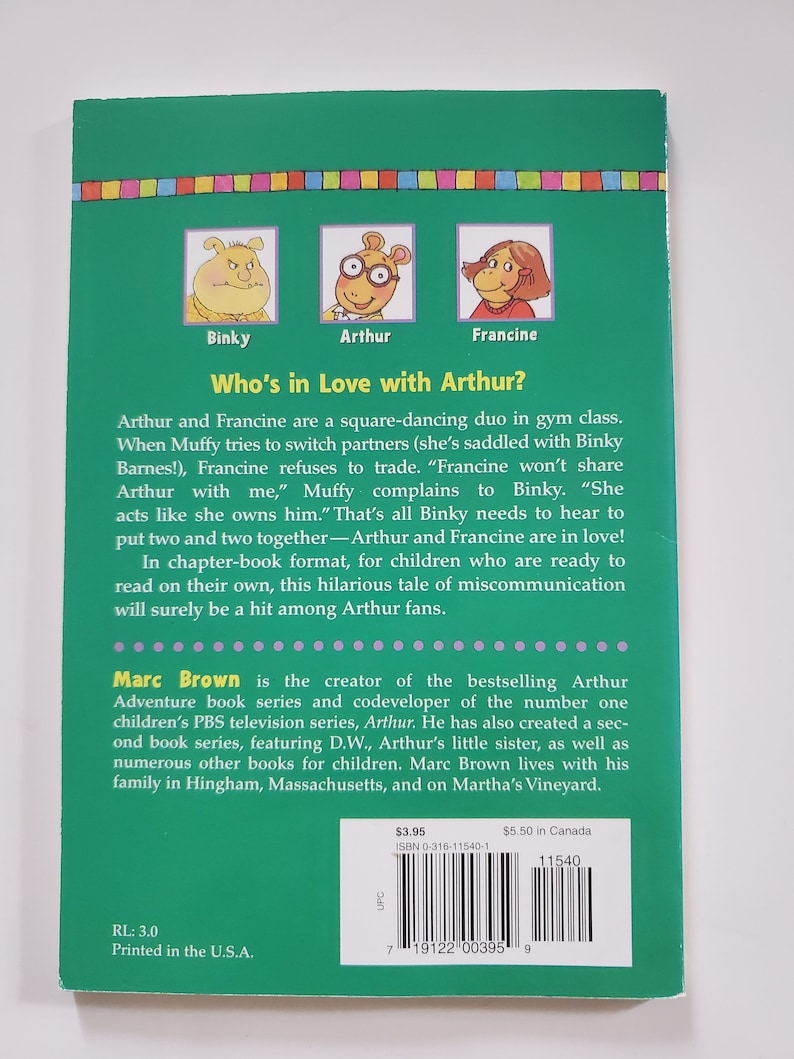 Arthur by Marc Brown Books, Arthur Vintage Softcover Chapter Books, Pre ...