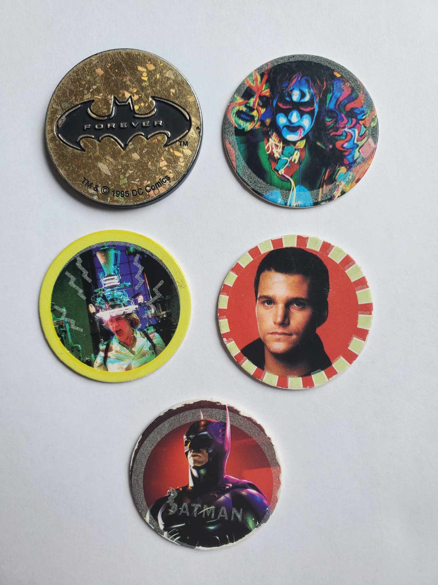 Vintage Batman POGS, Set of 5 Milk Caps, 1990s Retro Nostalgic Unique ...