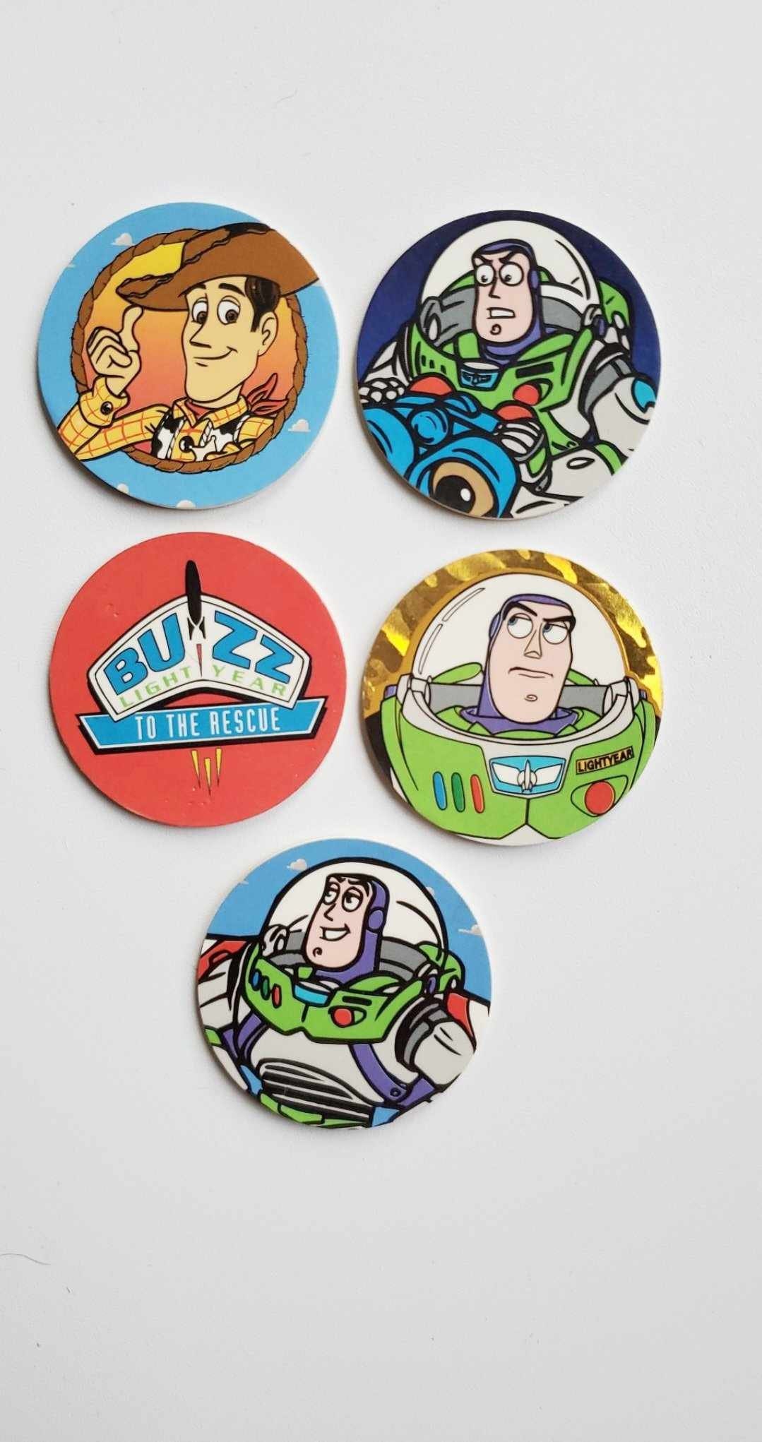 Vintage Disney Toy Story Pogs,rare Set of 5 Collectable Nostalgic Milk ...