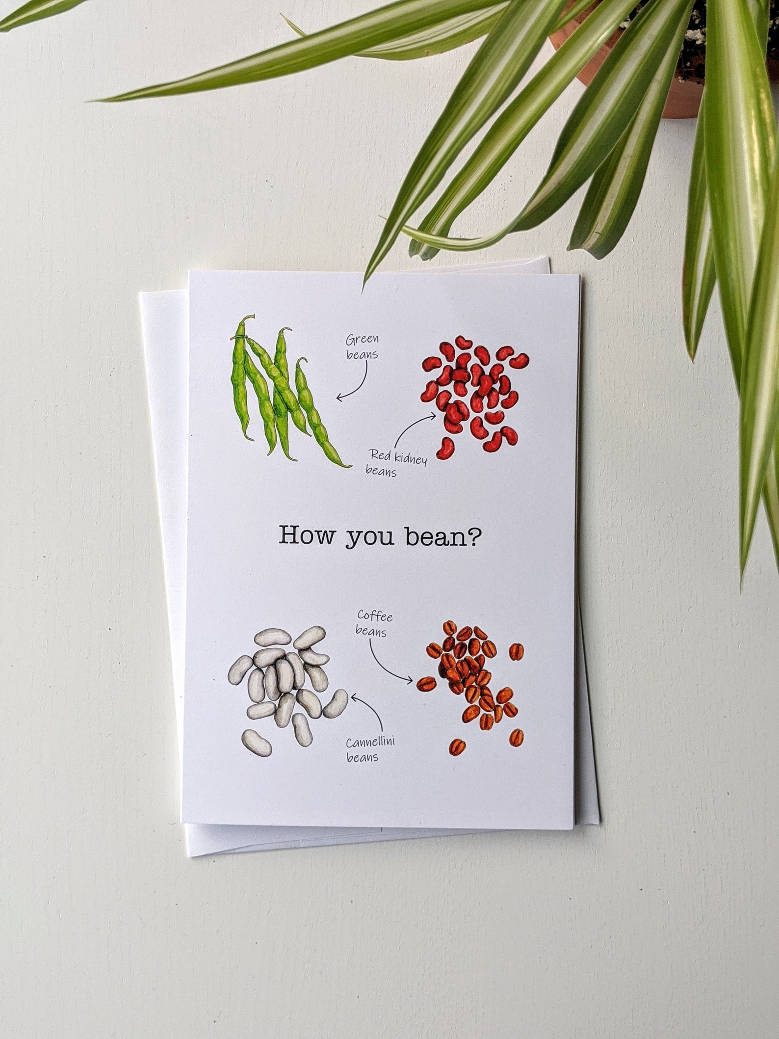 How You Bean? | Handmade Greeting Card - Etsy