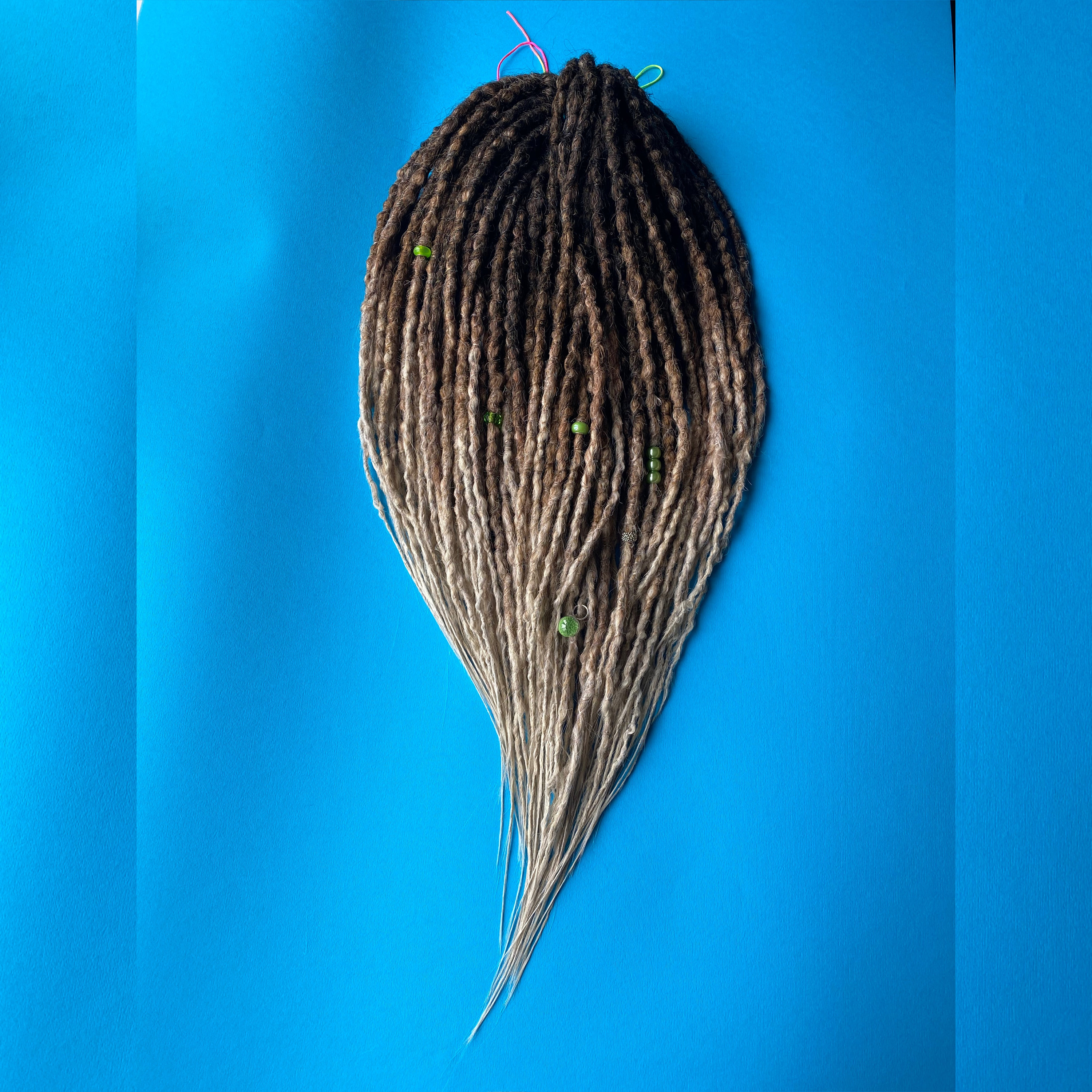 Brown Ombre Synthetic Dreadlocks Hair Extensions Double or Single Ended ...