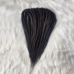 Short Black Double Ended Dreadlocks Extensions Man - Full Set Synthetic ...