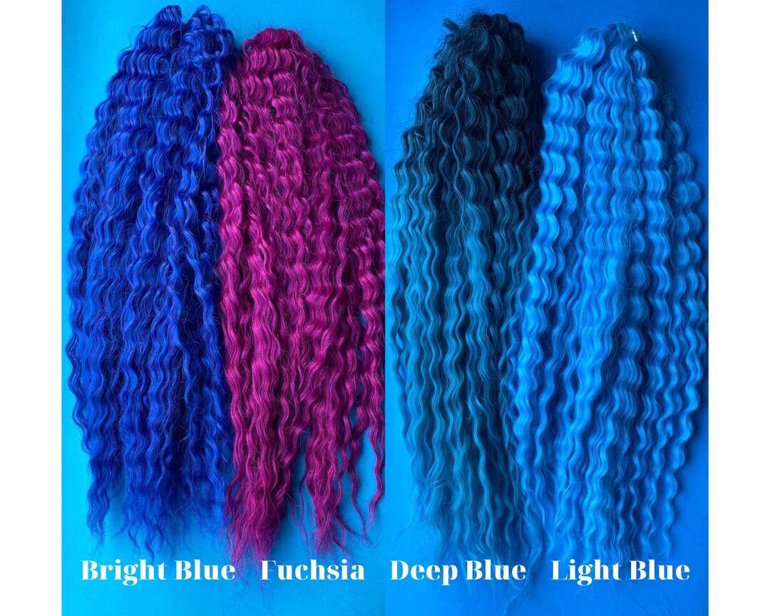 Curly Dreadlocks Hair Extensions Synthetic Crochet Wavy Dreads Long ...
