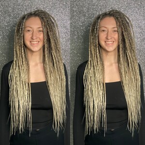 Ombre Synthetic Dreadlocks Hair Extensions Double or Single Ended ...