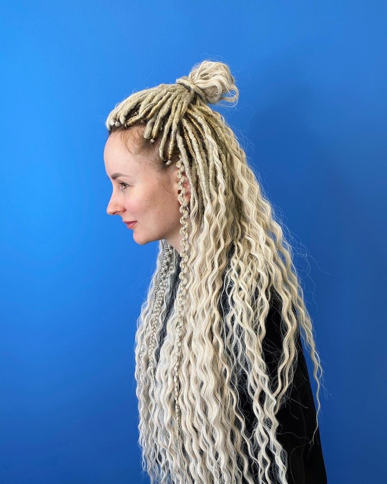 Wavy Dreadlocks Hair Extensions Synthetic Crochet Curly Dreads - Etsy