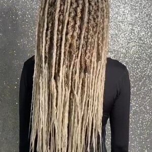 Ombre Synthetic Dreadlocks Hair Extensions Double or Single Ended ...