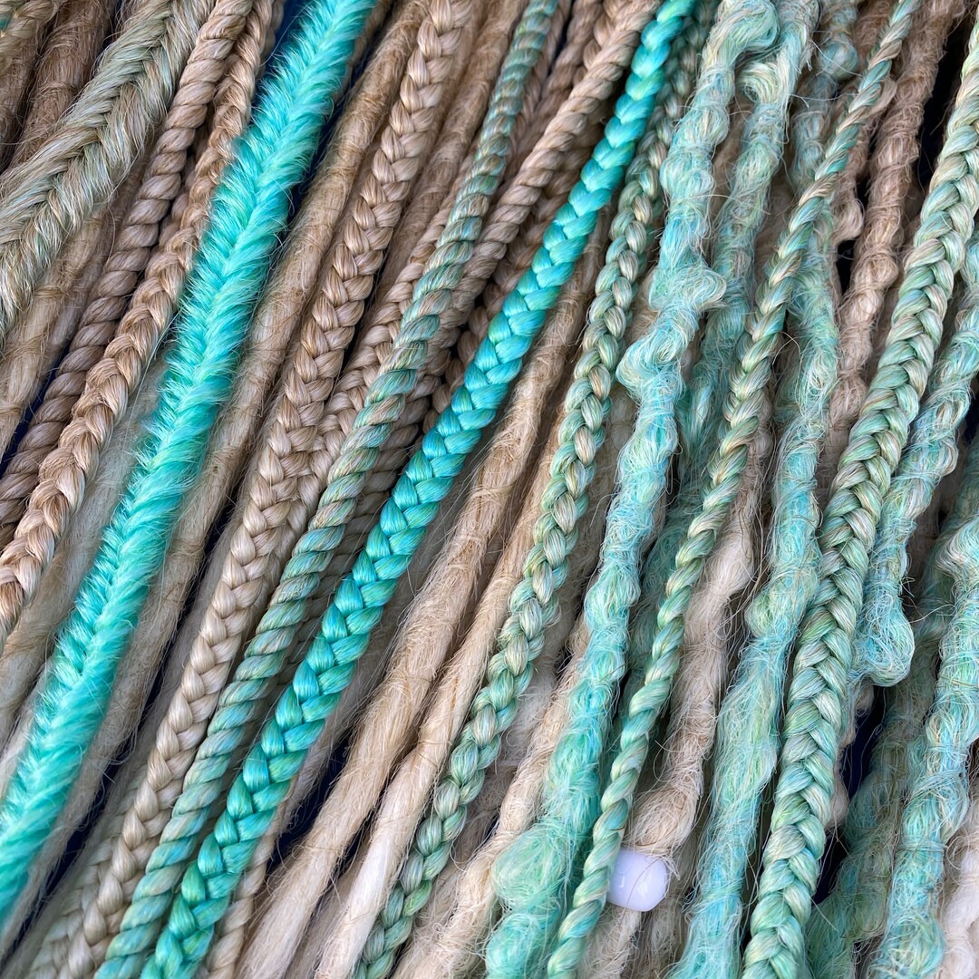 Crochet Dreads and Braids Turquoise Mix Set - Synthetic Dreadlocks Hair ...