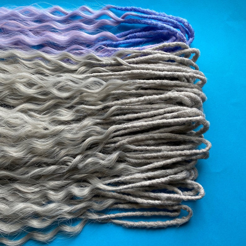 Blond Wavy Dreadlocks Hair Extensions Curly Synthetic Locks - Etsy