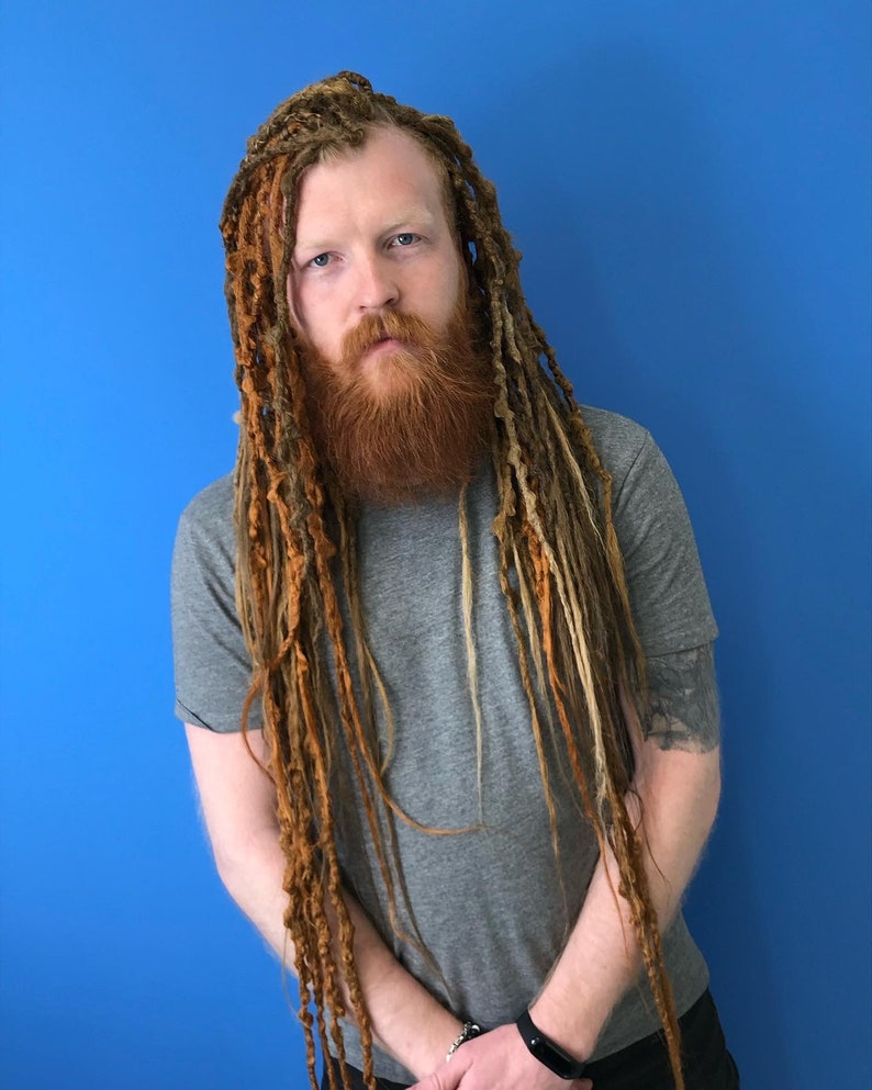 Men's Dreadlocks Smooth or Lumpy Hair Extensions Full Set - Etsy