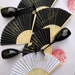 Personalised White Black Champagne Ballon Flutes and Matching Fans Set ...